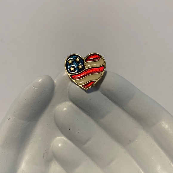 Avon | Jewelry | Vintage Avon American Flag Heart Pin | Poshmark